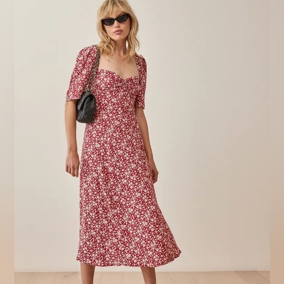 Reformation | Dresses | Reformation Midi Dress Flower Girl | Poshmark